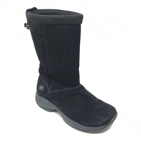 Merrell | Shoes | Merrell Primo Chill Massif Black Suede Fleece Boots ...